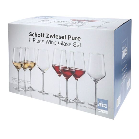 Schott Zwiesel | Dining | Schott Zwiesel Pure 4 Red Wine 4 White Wine ...